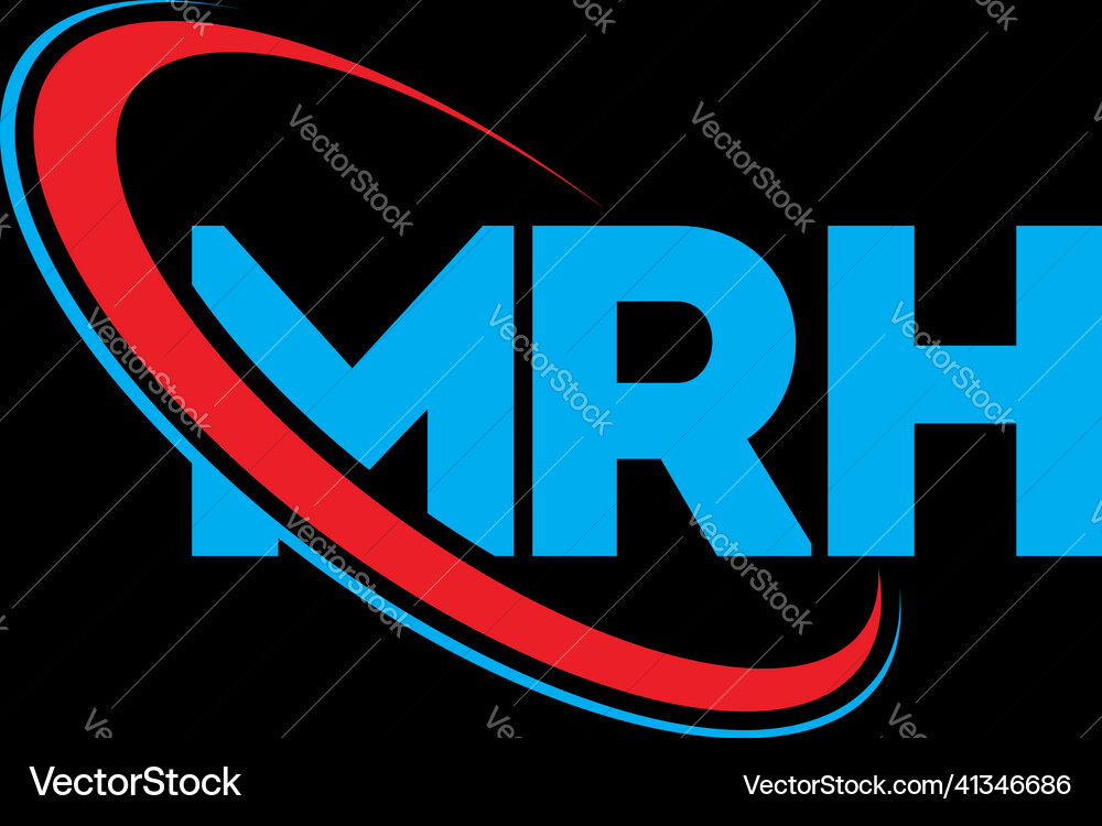 Mrh logo letter letter logo design Royalty Free Vector Image