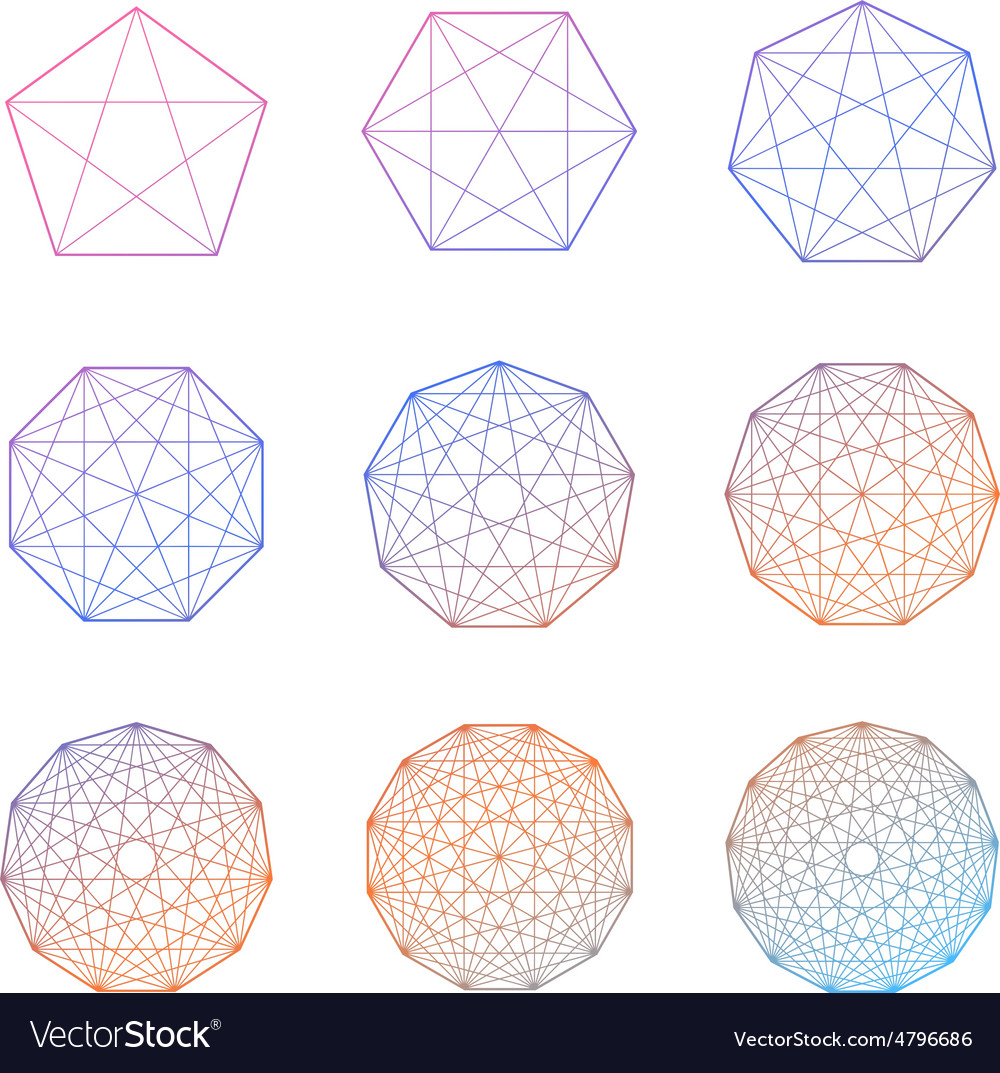 Set of geometric shapes Royalty Free Vector Image