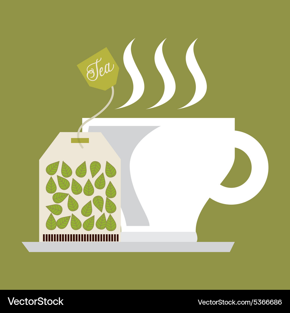Tea time Royalty Free Vector Image - VectorStock