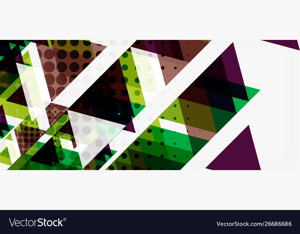 Triangle geometric abstract composition Royalty Free Vector