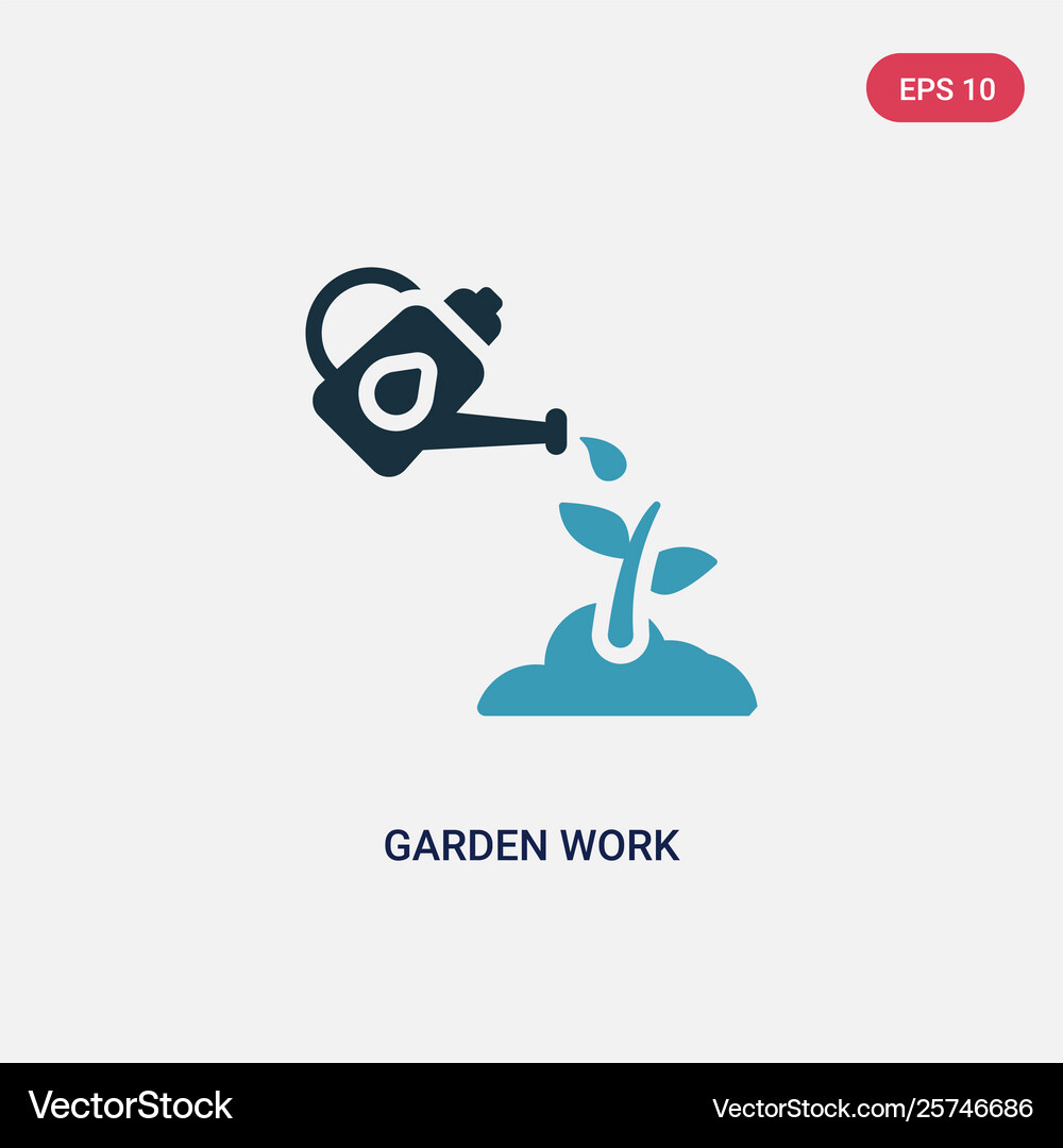 Two color garden work icon from other concept Vector Image