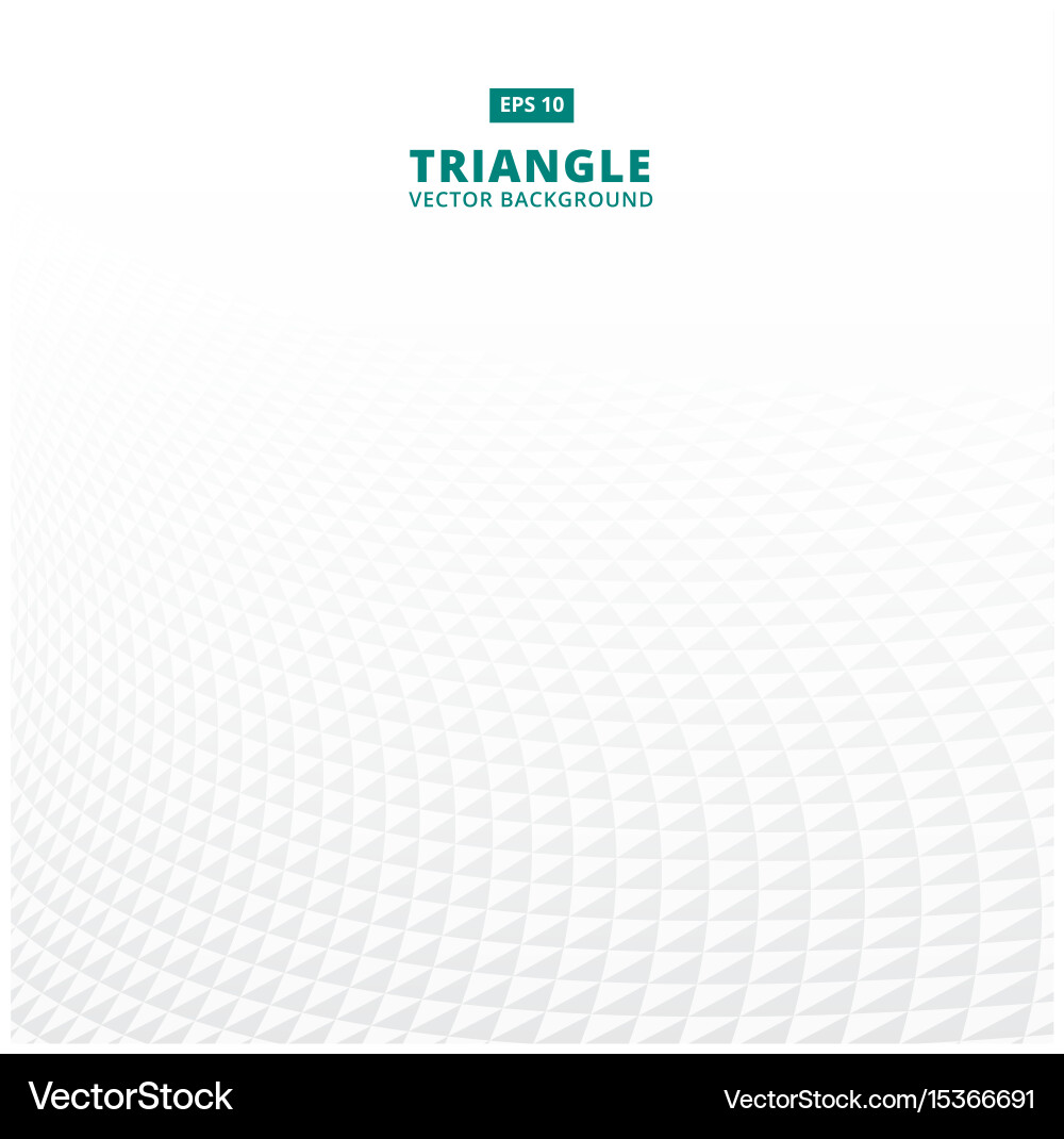 Abstract striped gray and white curved triangle Vector Image