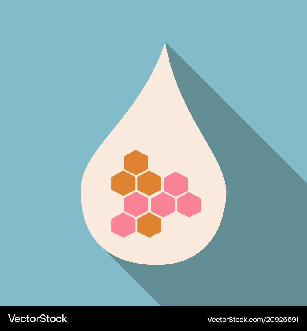 Dna and molecule symbol a drop blood icon Vector Image
