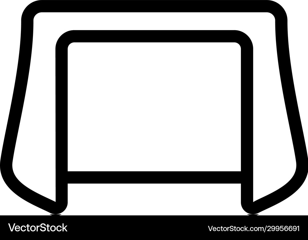 Gate hockey icon isolated contour symbol Vector Image
