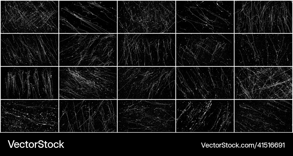 Mega set of white paint splatter Royalty Free Vector Image