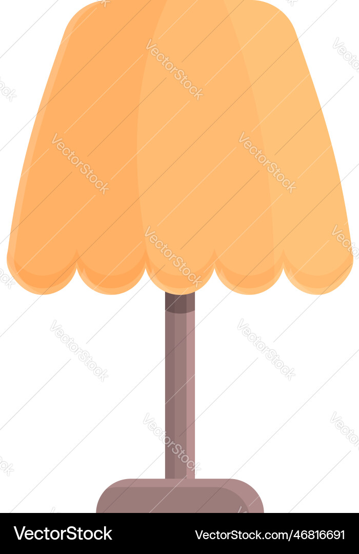 Old lamp icon cartoon house table Royalty Free Vector Image