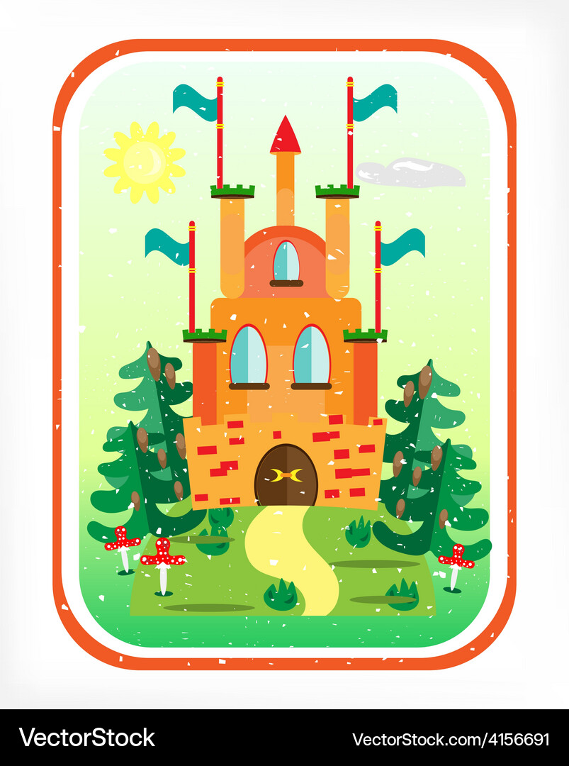 Picture of castle Royalty Free Vector Image - VectorStock