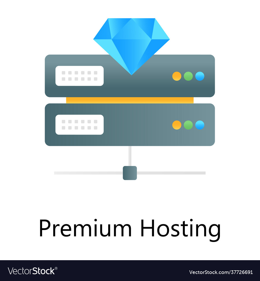 Premium hosting Royalty Free Vector Image - VectorStock