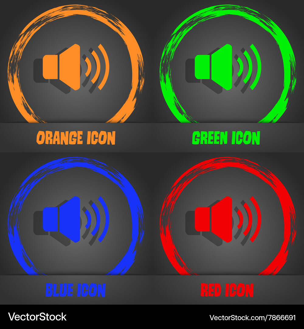 Speaker volume icon fashionable modern style Vector Image