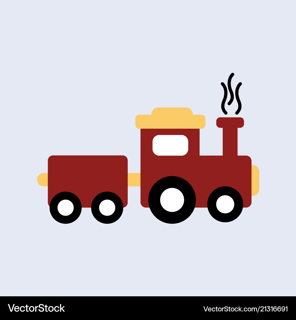 Train icon modern transportation sign isolated Vector Image