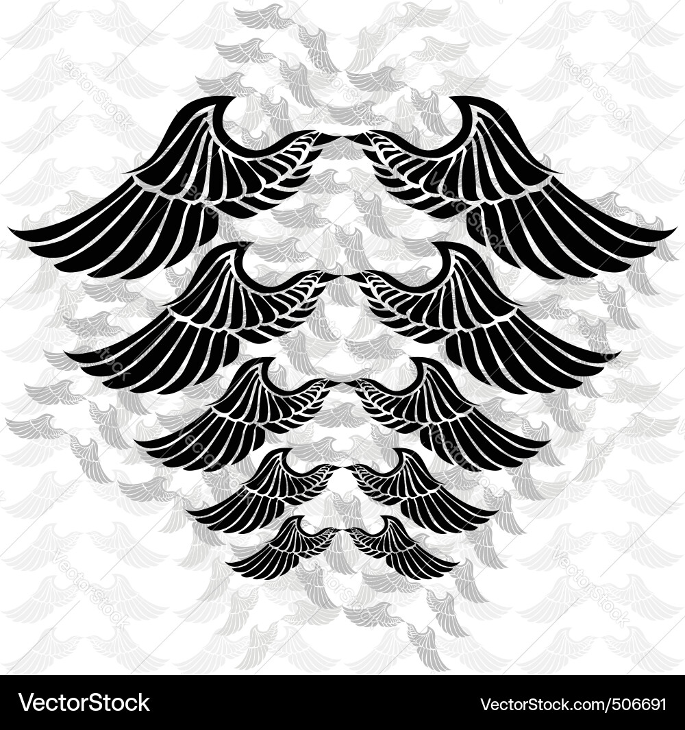 Wings Royalty Free Vector Image - VectorStock