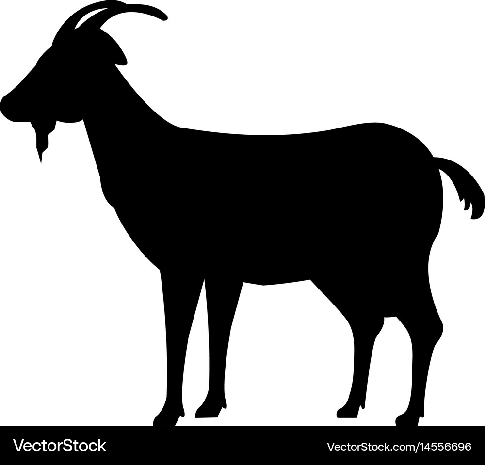 Goat animal farm icon Royalty Free Vector Image