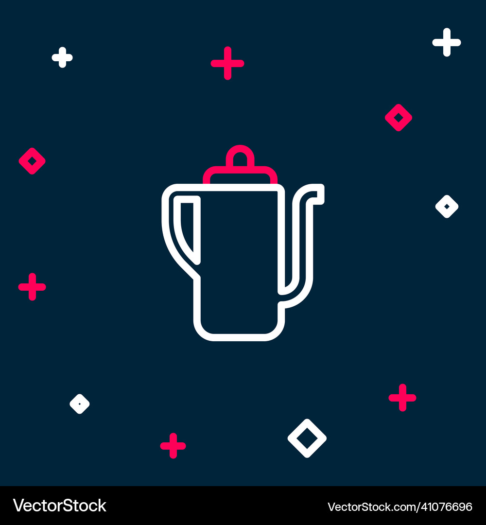Line traditional chinese tea ceremony icon Vector Image