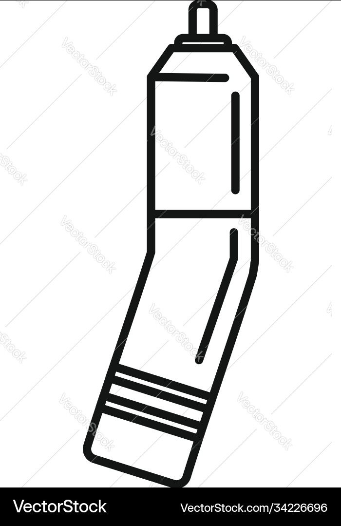 Tattoo machine gun icon outline style Royalty Free Vector