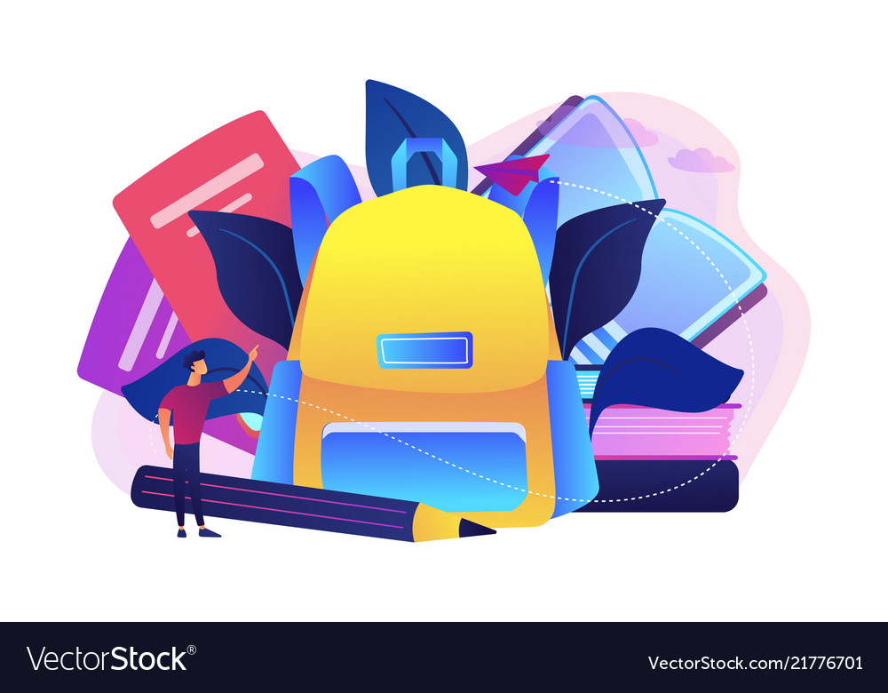 Back to school supplies concept Royalty Free Vector Image