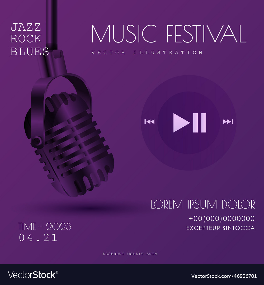 Microphone posters Royalty Free Vector Image - VectorStock