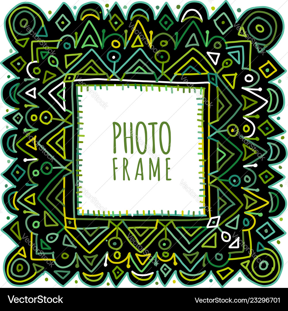 Ornate banner design with place for your text Vector Image