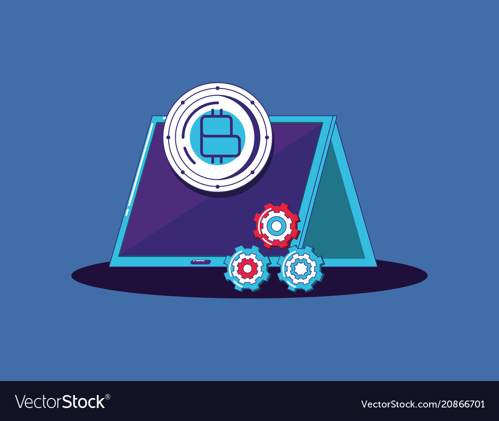 Tablet device design Royalty Free Vector Image