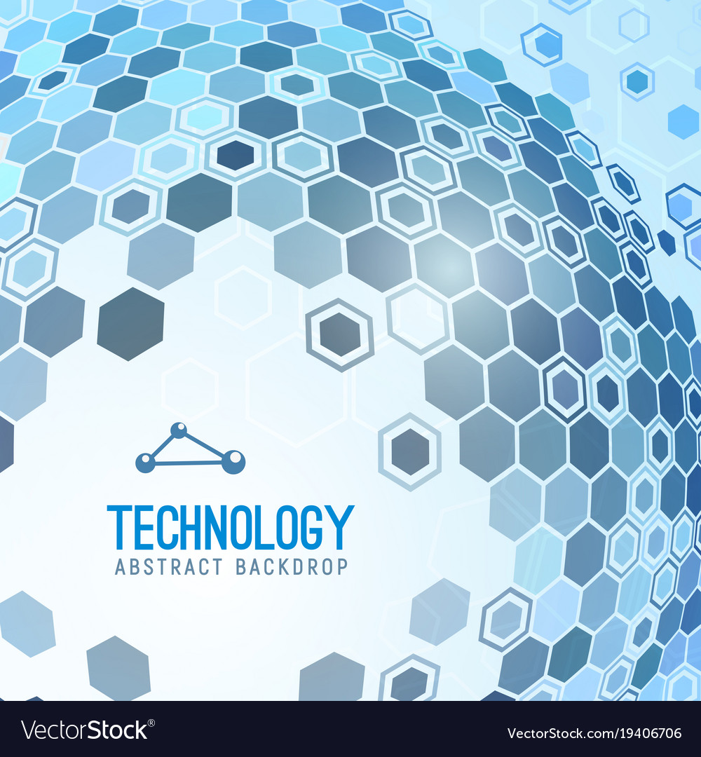 Abstract geometric hexagonal background texture Vector Image