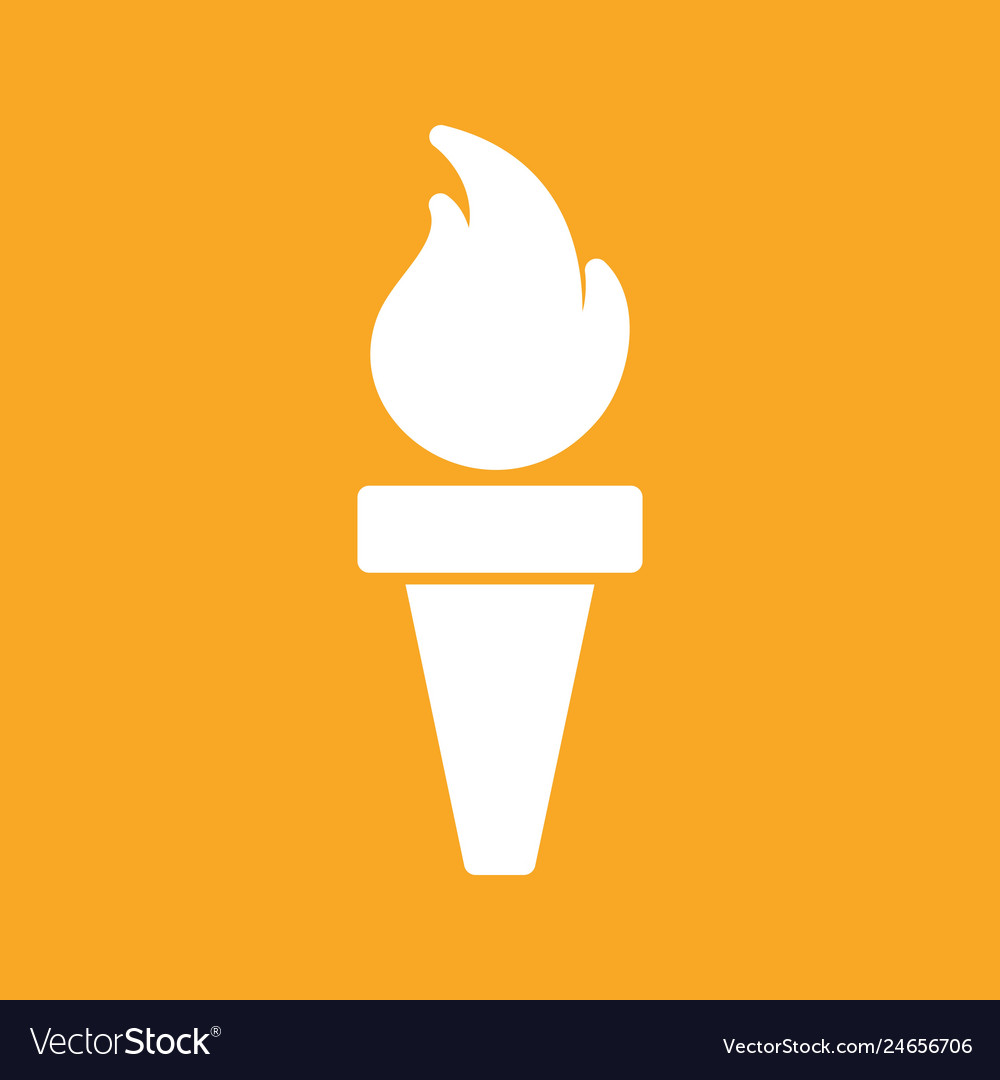 Olympic fire icon Royalty Free Vector Image - VectorStock