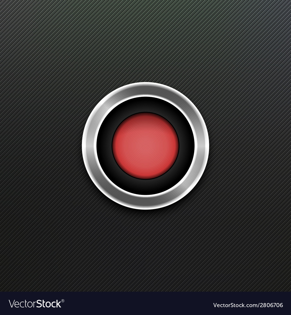 Red button Royalty Free Vector Image - VectorStock