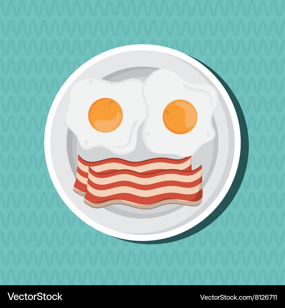 Breakfast icon design Royalty Free Vector Image