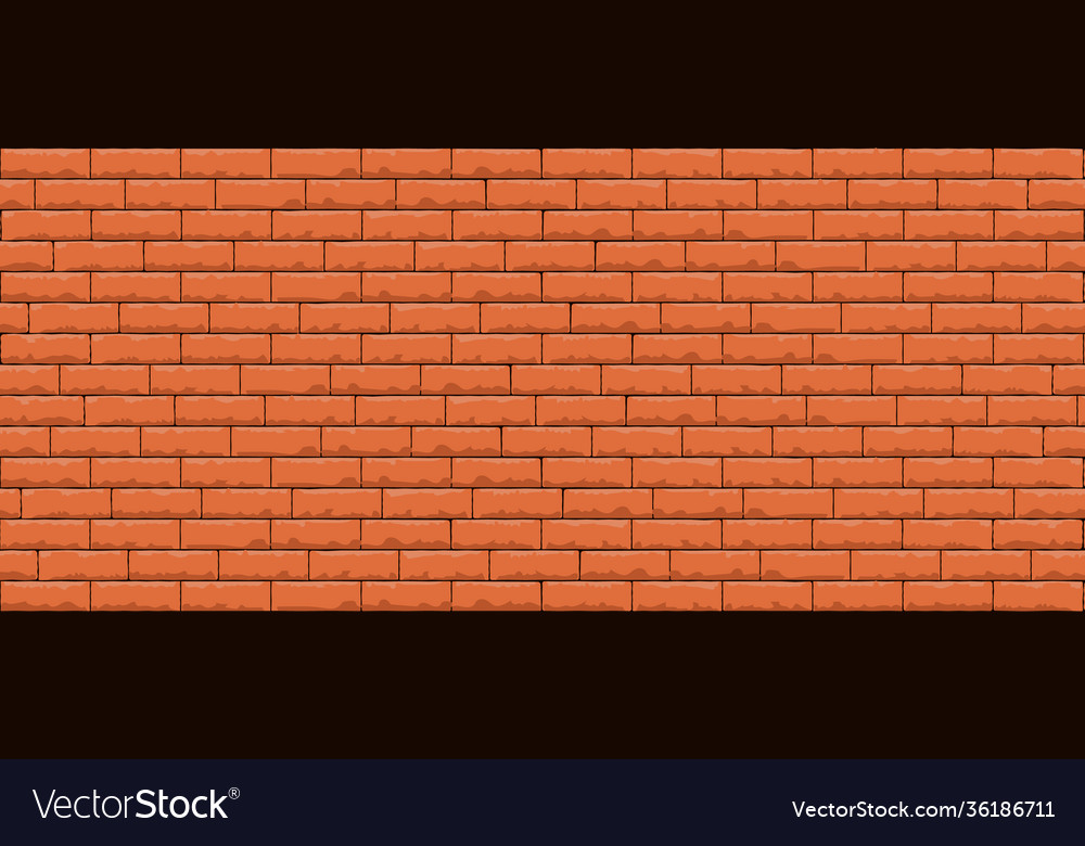 Brick wall pattern seamless background realistic Vector Image
