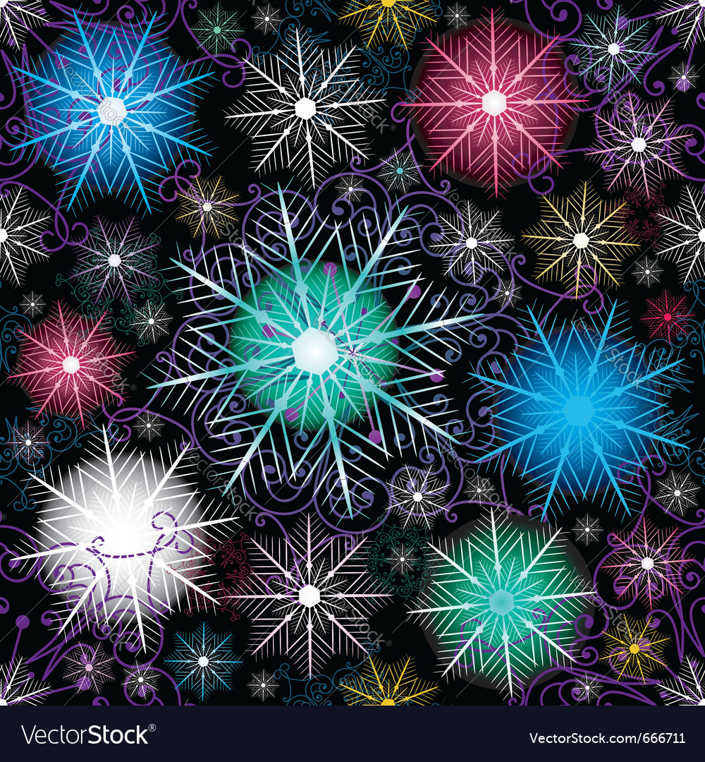 Dark christmas pattern Royalty Free Vector Image