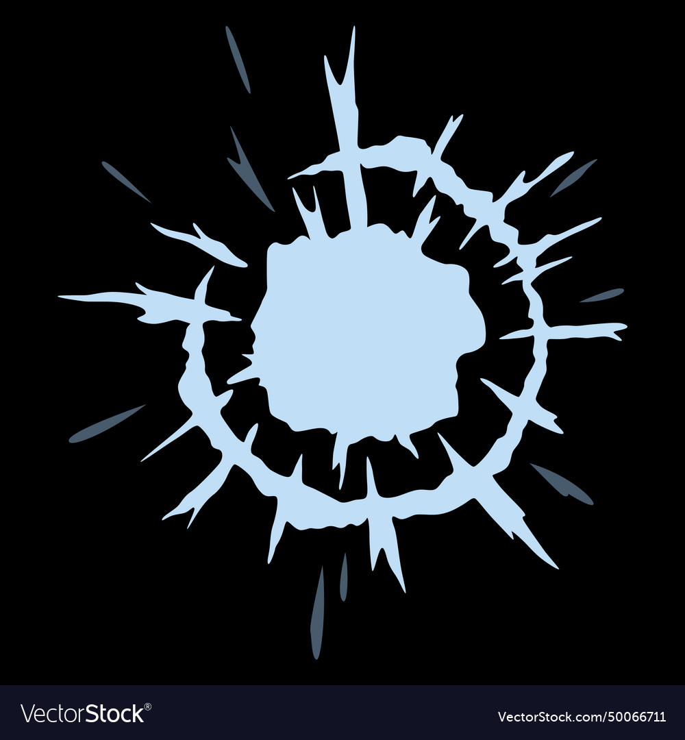 Explosion spark cartoon burst effect Royalty Free Vector