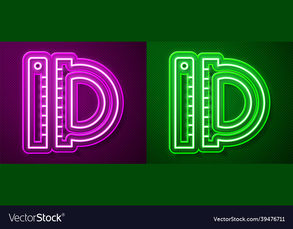 Glowing neon line protractor grid for measuring Vector Image Glowing neon line protractor grid for measuring Vector Image