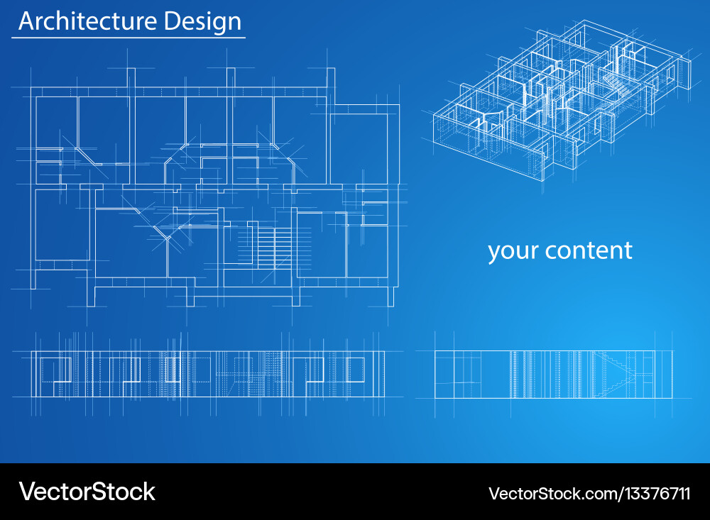 Model floor of apartment block Royalty Free Vector Image