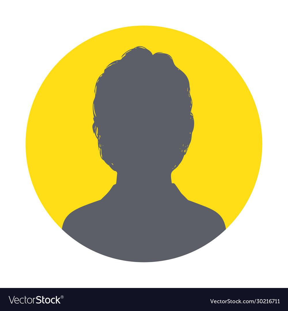 Profile placeholder image gray silhouette Vector Image