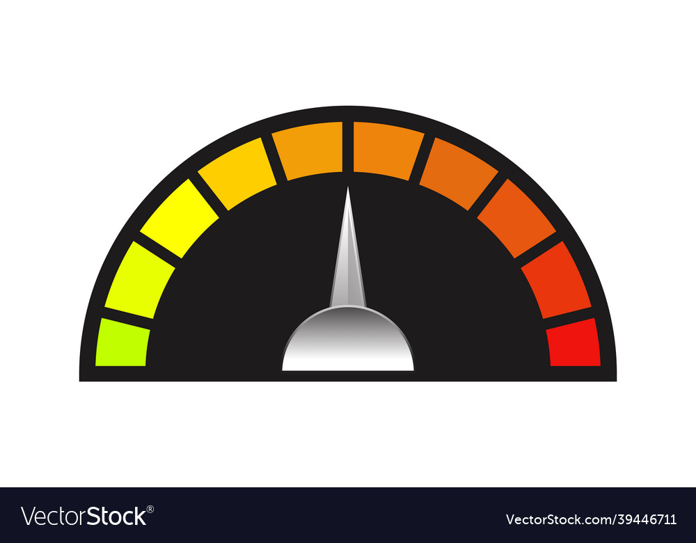 Speed indicator template Royalty Free Vector Image