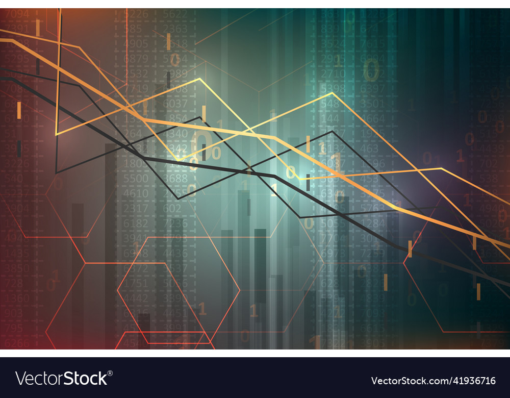 Abstract infographics visualization Royalty Free Vector