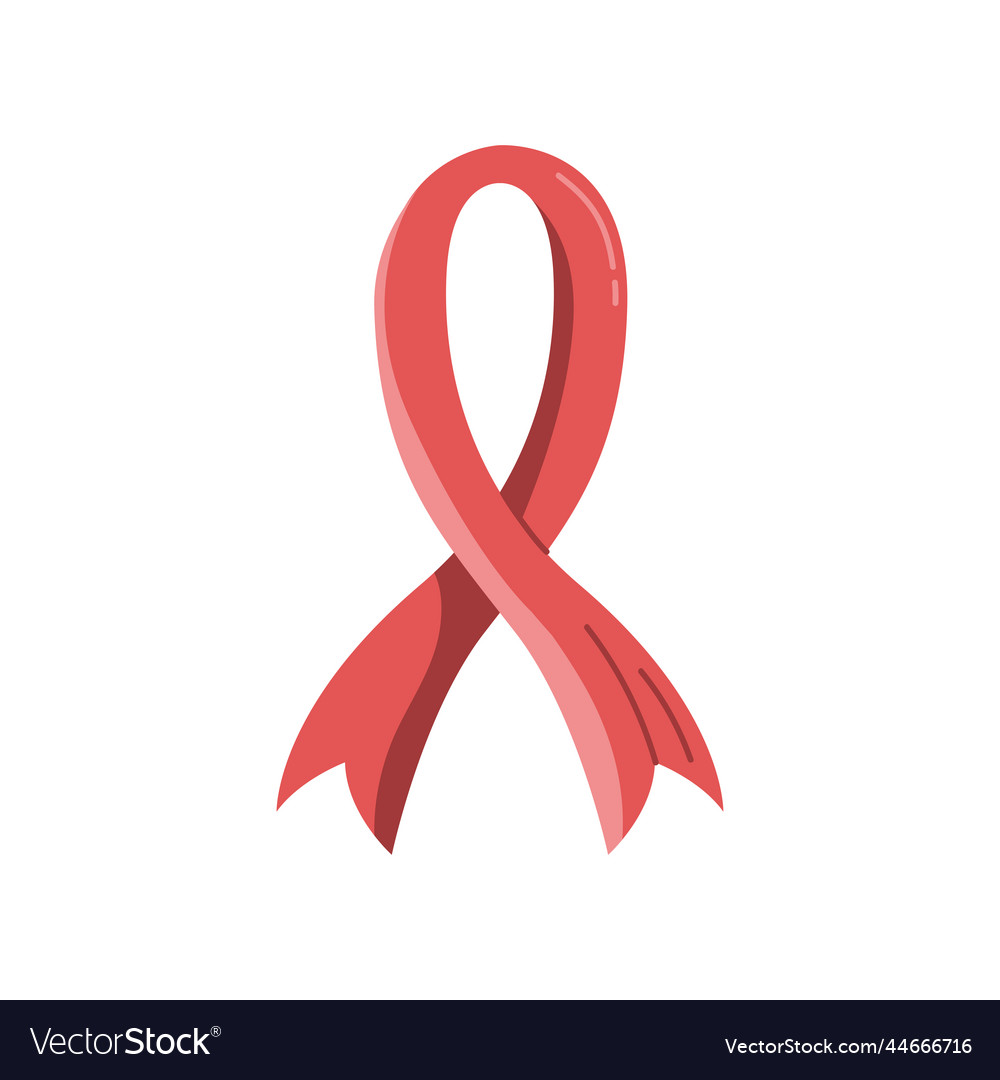 Aids red ribbon campaign Royalty Free Vector Image