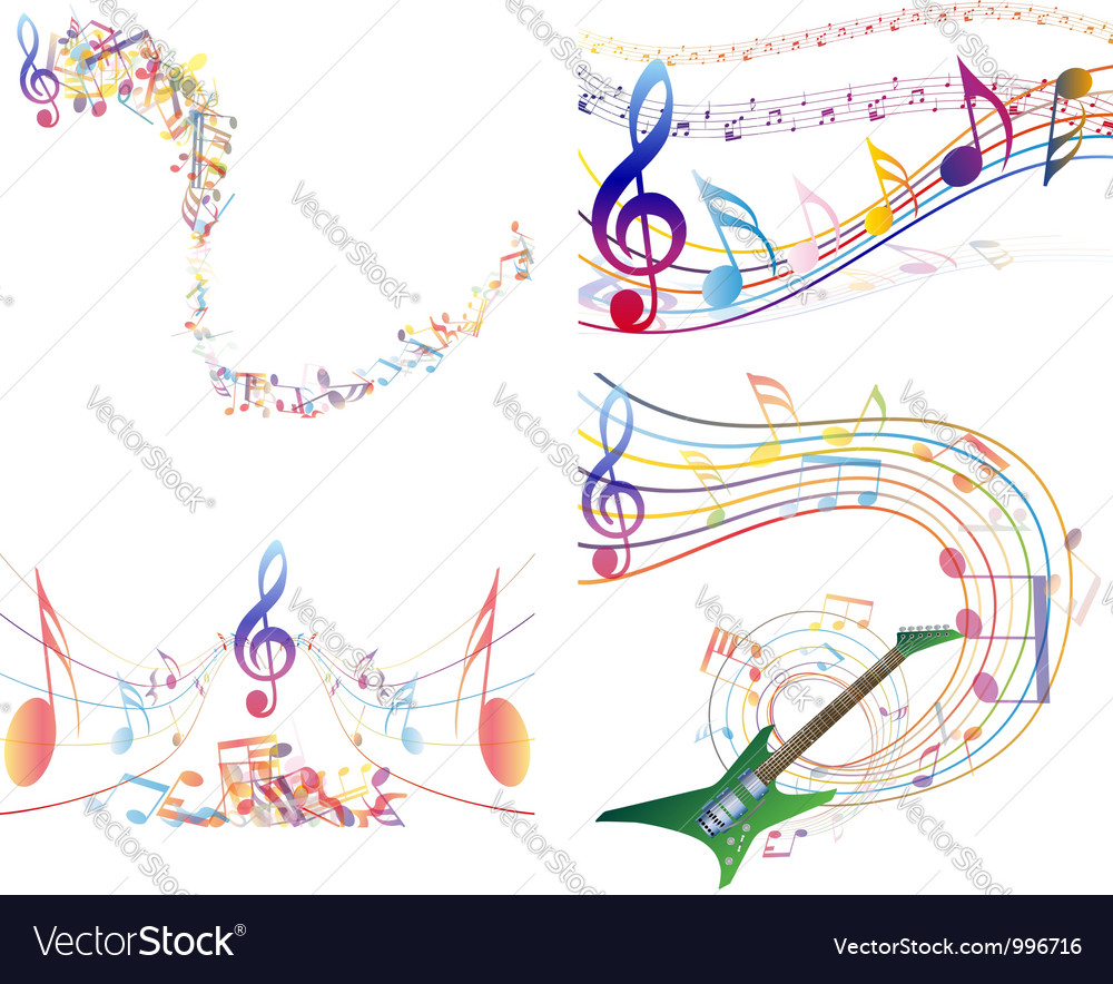 Color notes set Royalty Free Vector Image - VectorStock