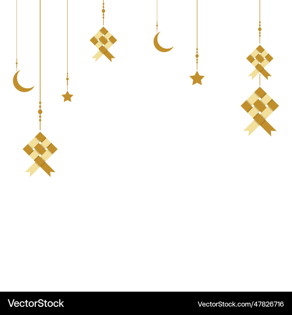 Muslim abstract greeting banners islamic icon Vector Image