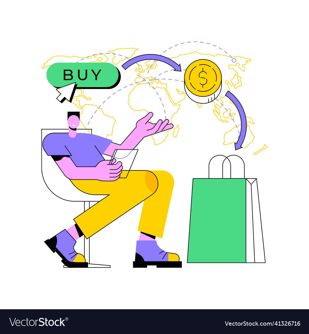 Order processing abstract concept Royalty Free Vector Image