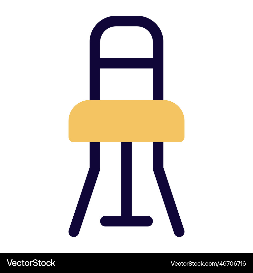 Tall adjustable ironing chair for comfort Vector Image