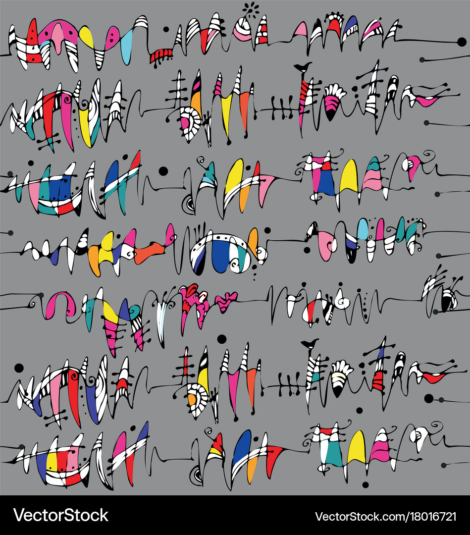 Abstraction from undulating lines Royalty Free Vector Image