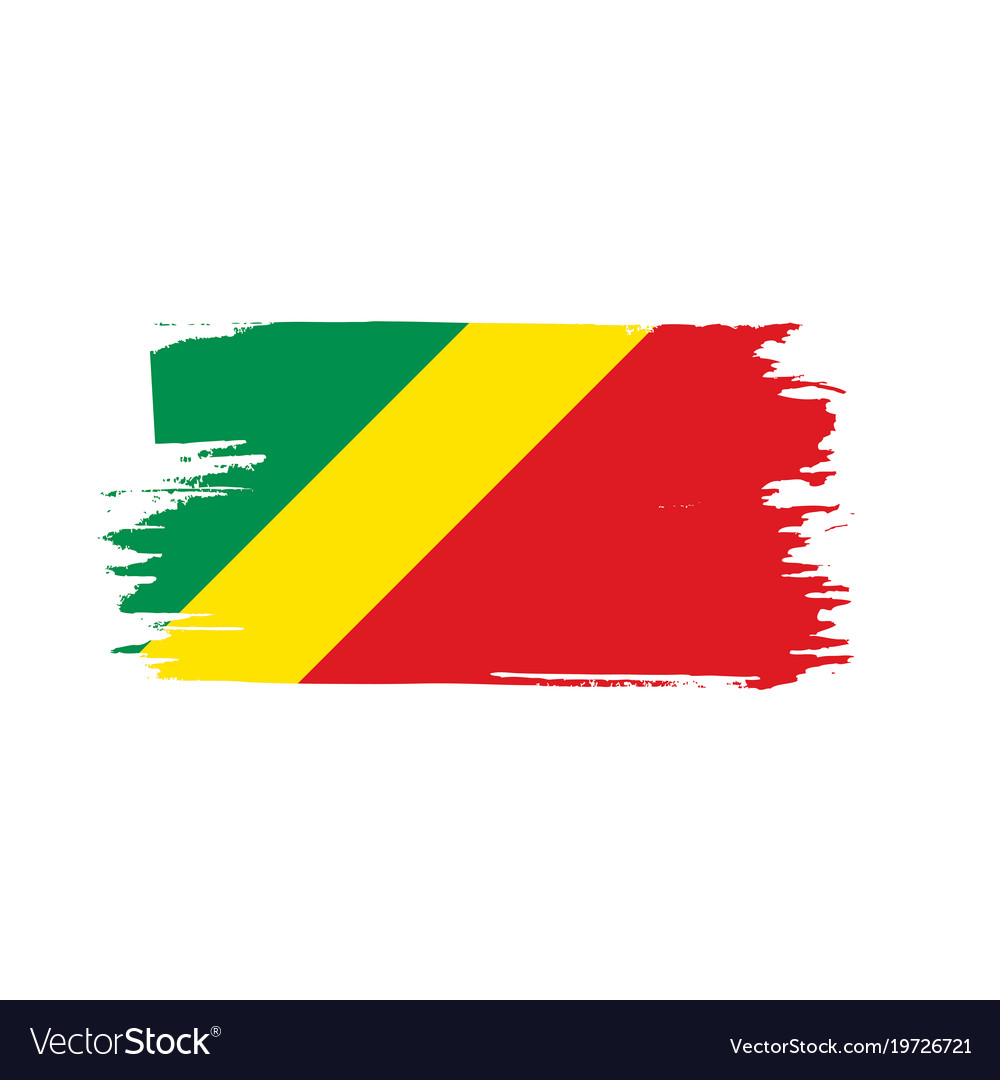 Congo flag Royalty Free Vector Image - VectorStock