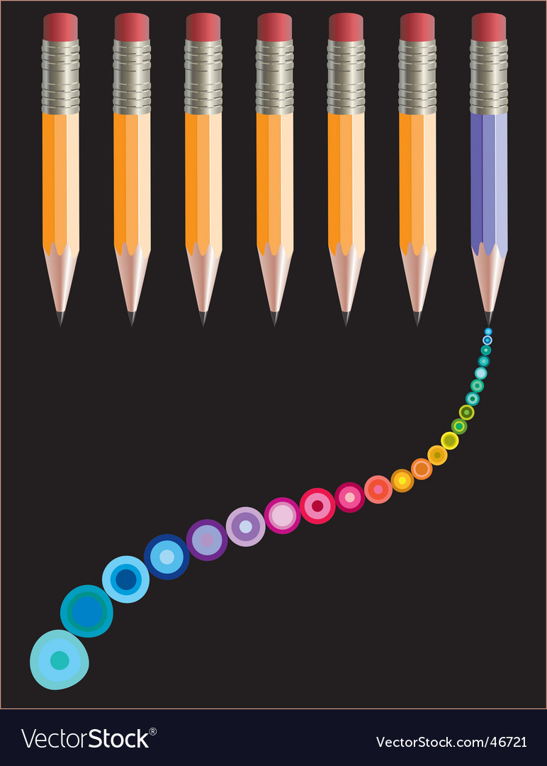 Pencil Royalty Free Vector Image - VectorStock