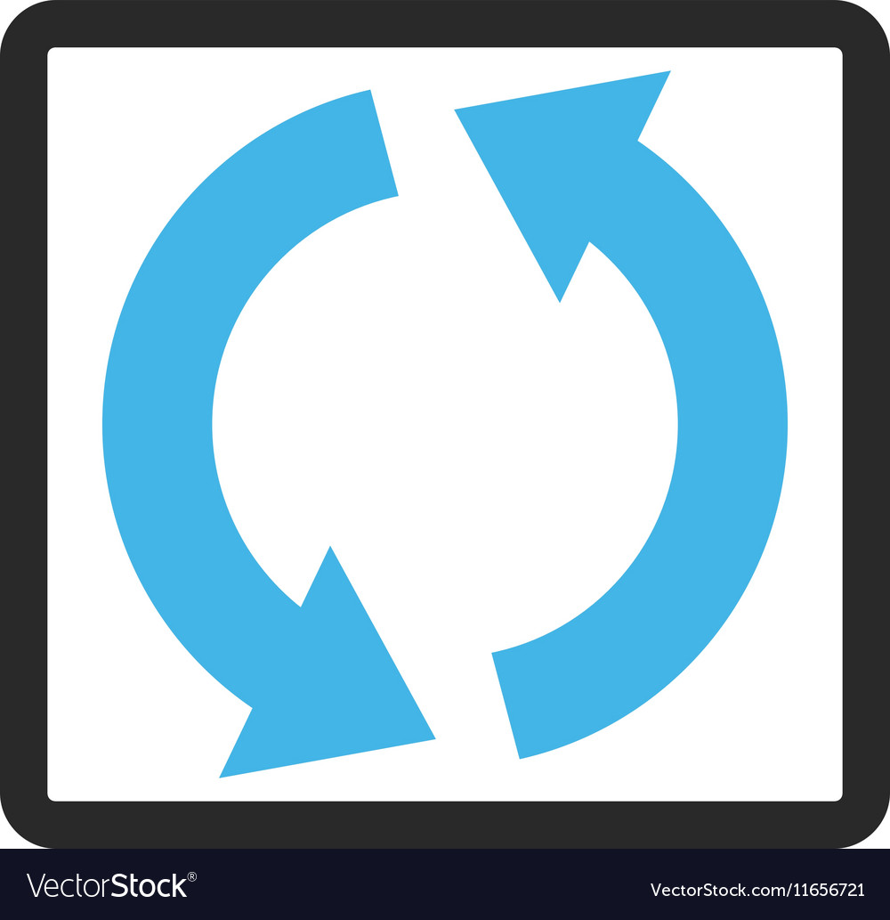 Recycle framed icon Royalty Free Vector Image - VectorStock