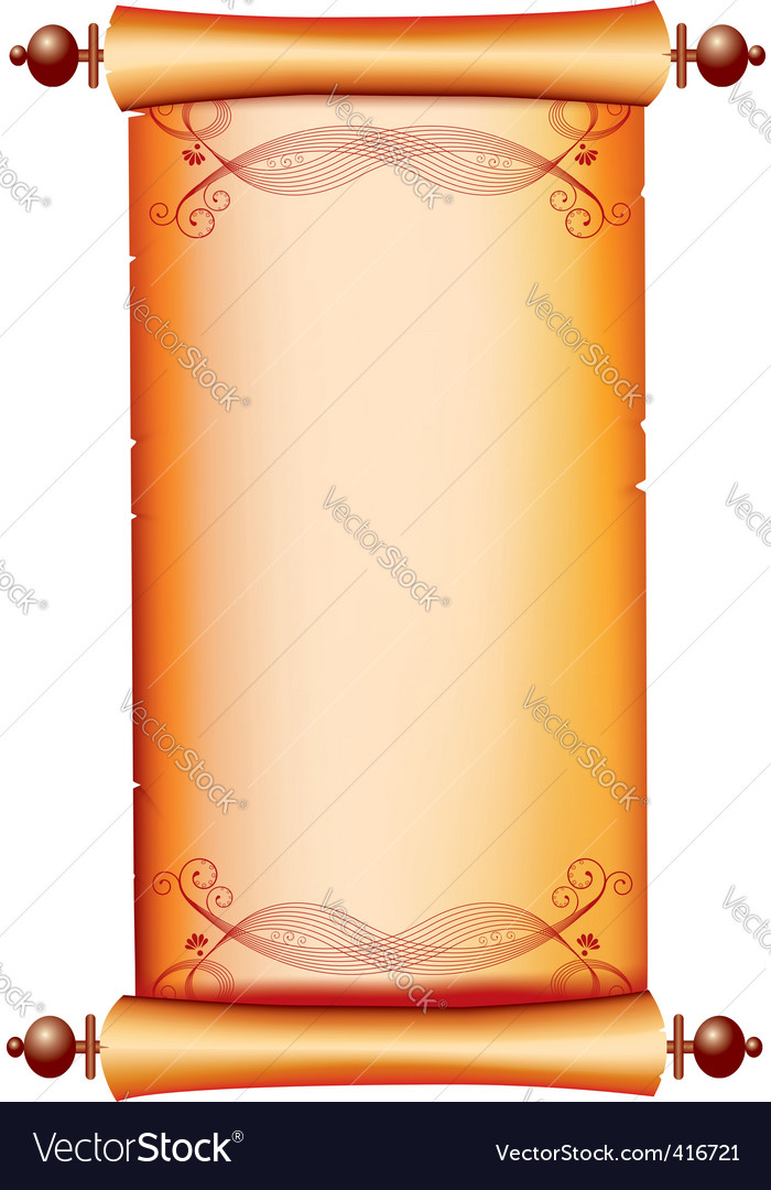 Scroll paint Royalty Free Vector Image - VectorStock
