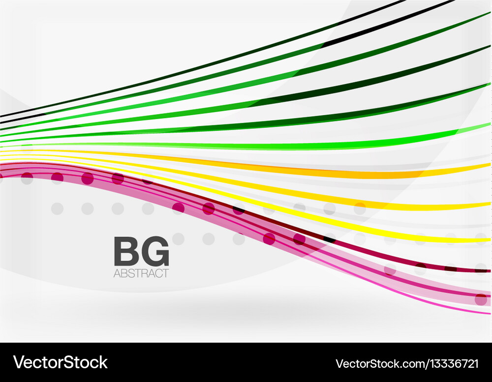 Thin lines wave abstract background Royalty Free Vector