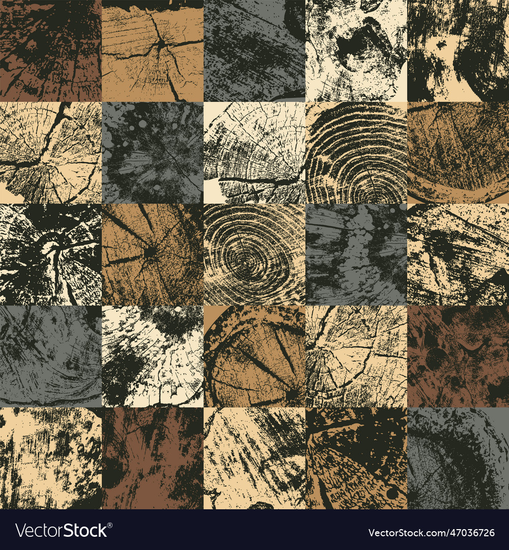 Abstract seamless pattern consisting of square Vector Image