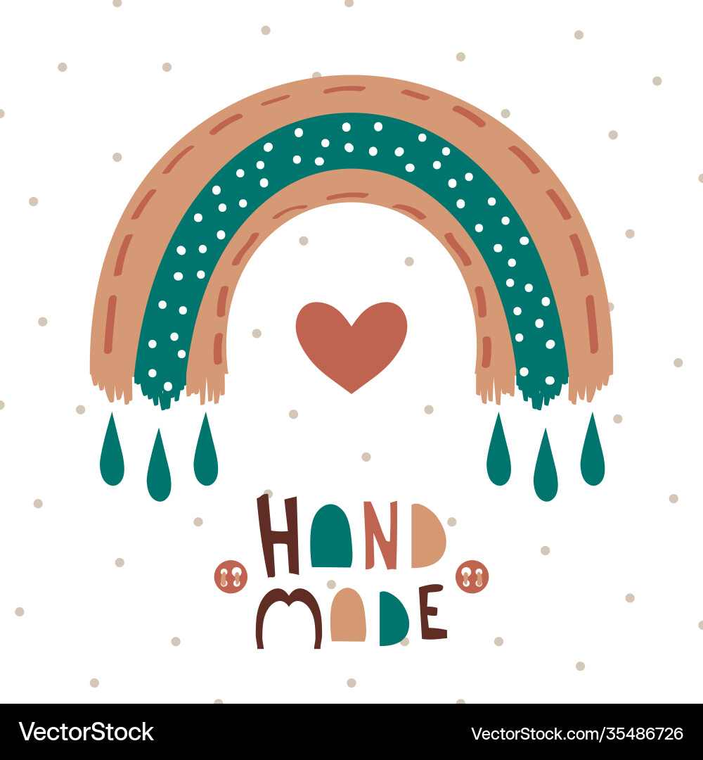 Baby rainbow cute childish graphic Royalty Free Vector Image