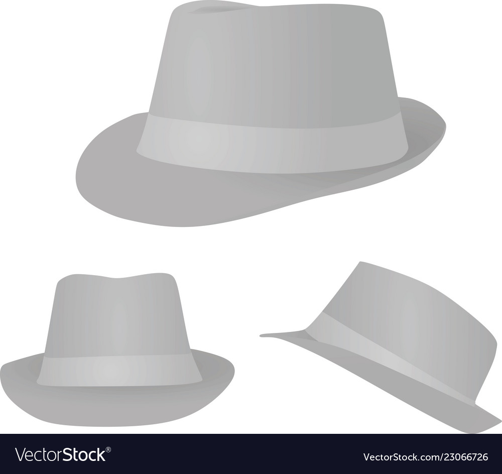 Grey hat Royalty Free Vector Image - VectorStock