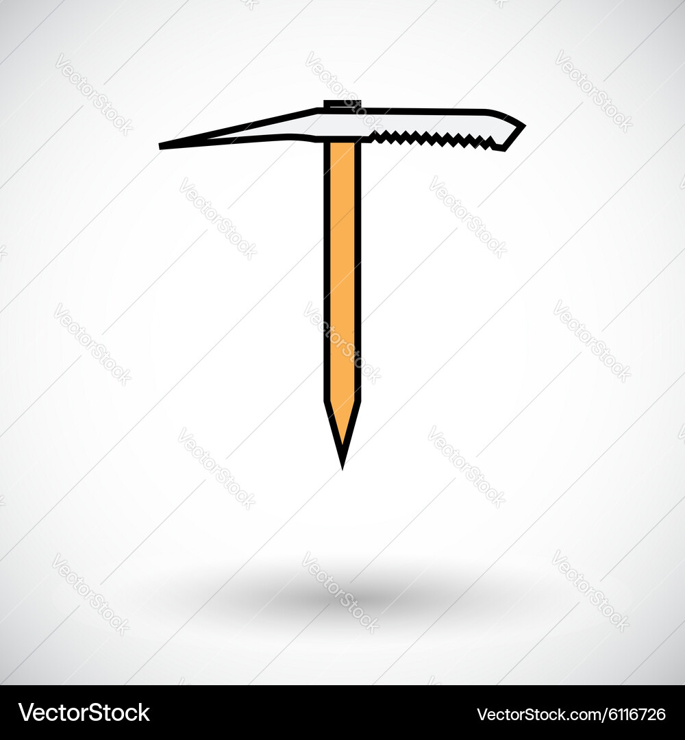 Ice axe Royalty Free Vector Image - VectorStock