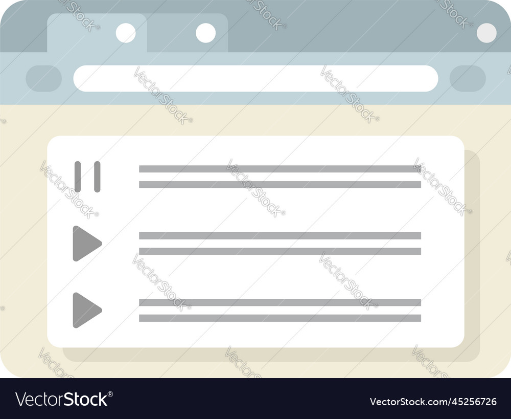 Internet browser icon flat computer window Vector Image